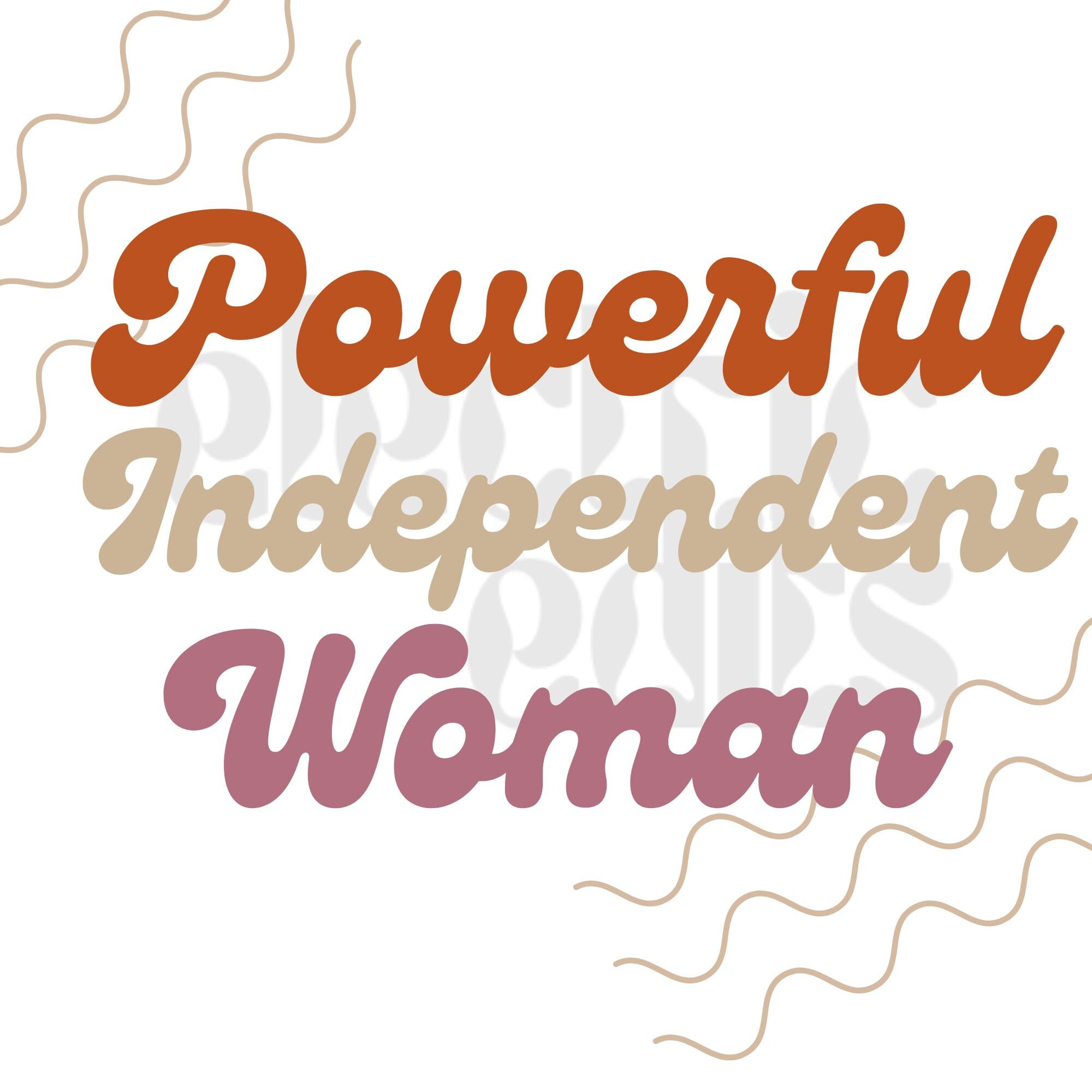Independent Woman Png, Powerful Woman Png, Retro Digital Download ...