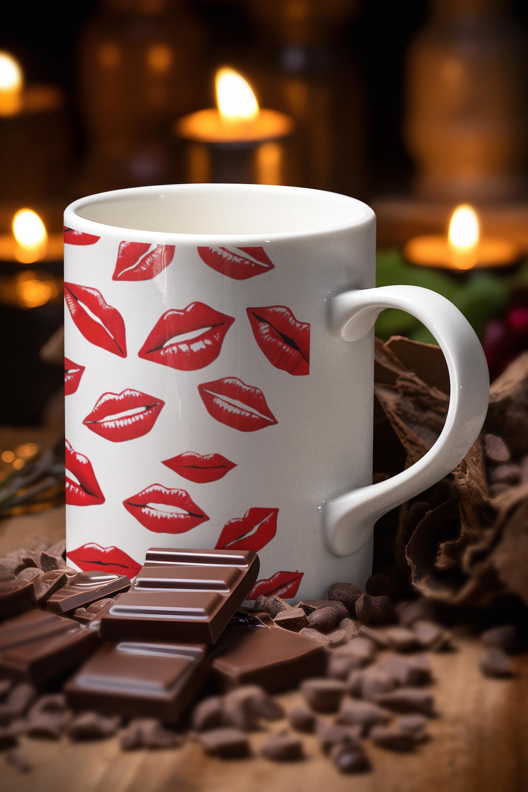 Lipstick Kisses for Your Morning Bliss Mugs (11oz\15oz\20oz) Lipstick ...