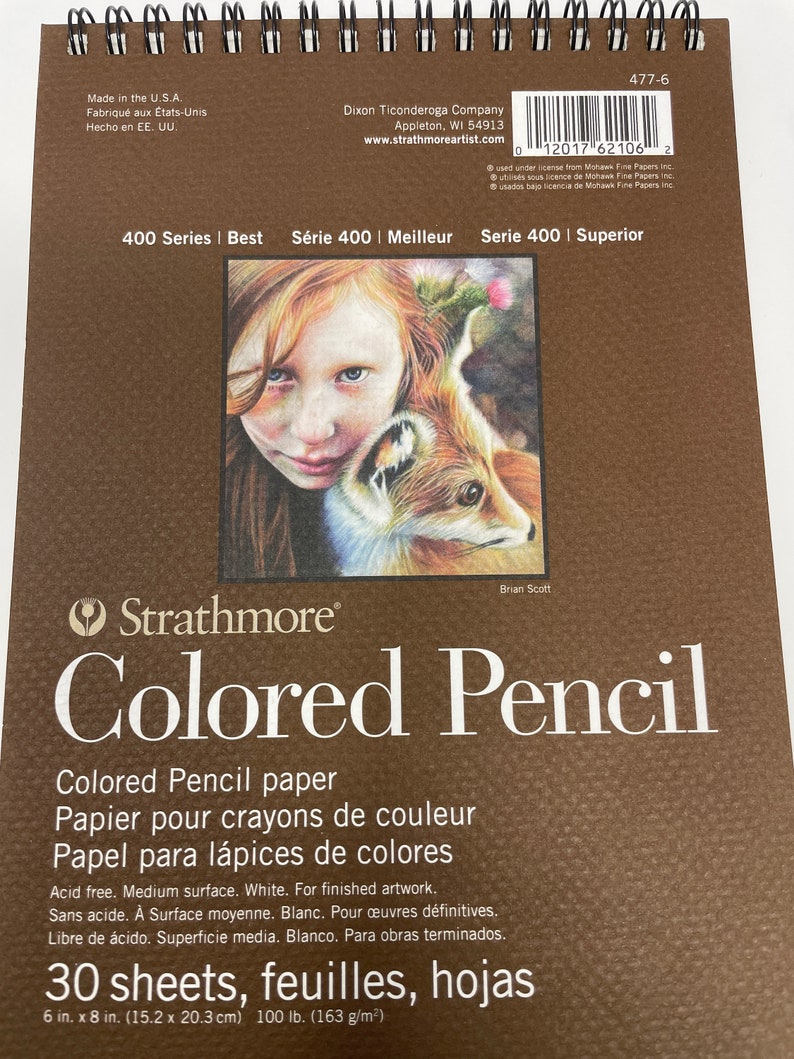 Strathmore 400 Series Colored Pencil Paper- 6 X 8 - Etsy
