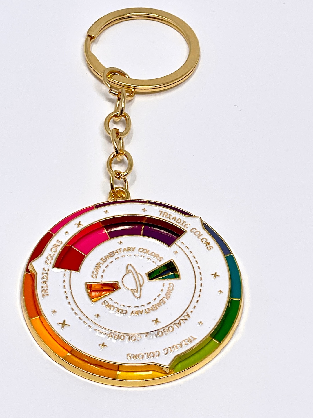 Color Wheel Keychain: Portable Artist Tool - Etsy