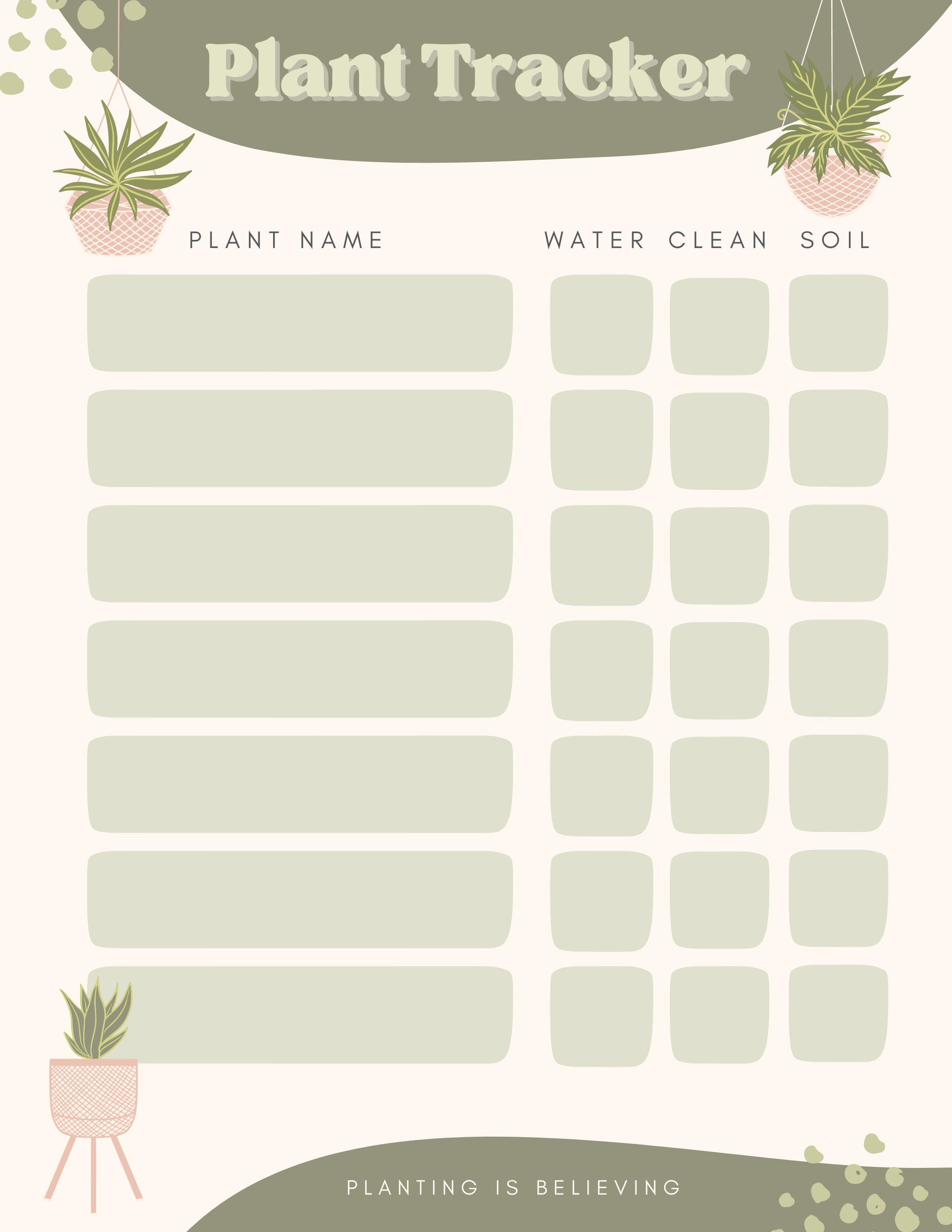 Garden Planner | Printable Weekly Planner | Plant Tracker Planner ...