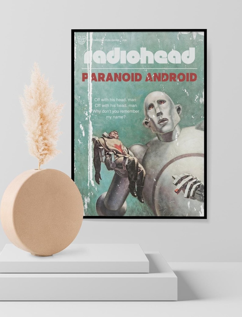 Radiohead Paranoid Android 1990s Britpop Vintage OK Computer Inspired ...