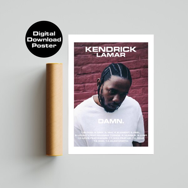 Kendrick Lamar Damn Poster - Etsy