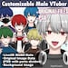 Demon Boy Male Vtuber Model Premade 5 Expression, 8 Animation ...