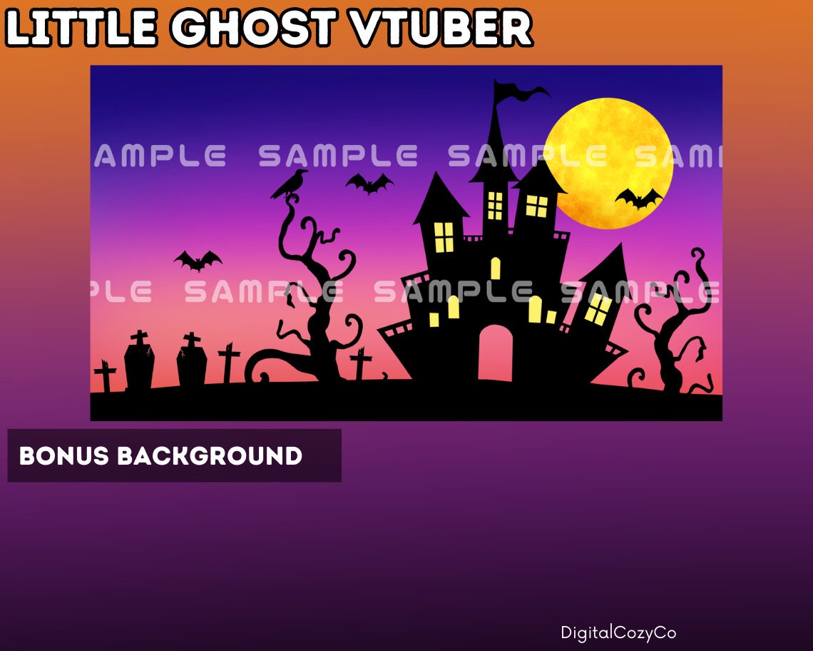 Little Ghost Vtuber Model ORIGINAL DATA PSD Vtuber With Animations and ...