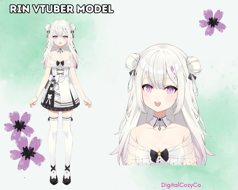 Modelo Rin Vtuber / Modelo Vtuber prefabricado / Modelo Live2D - Etsy España