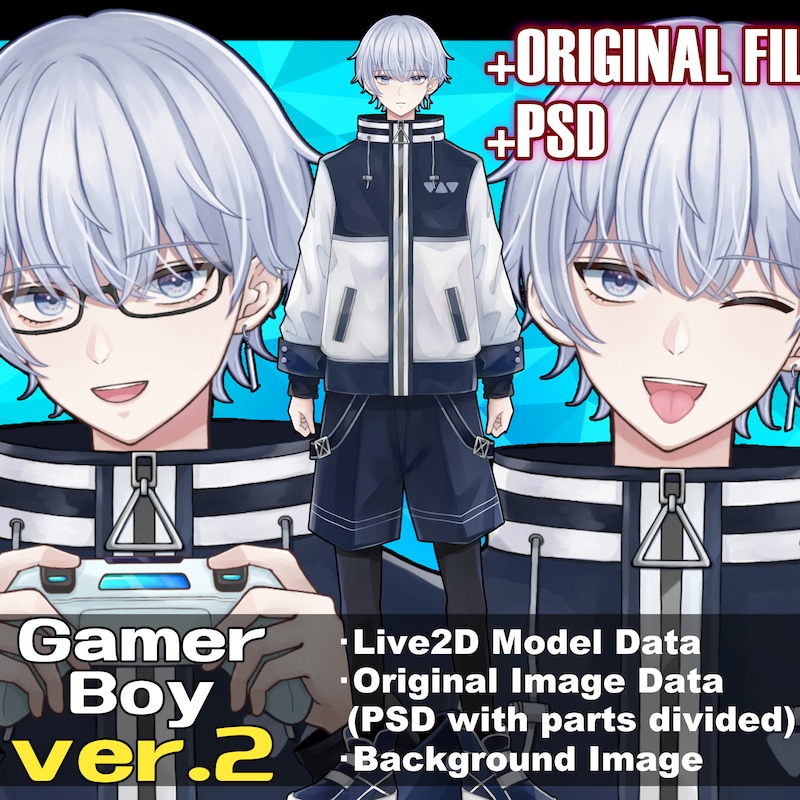 Vtuber Male Model Live2d - Etsy