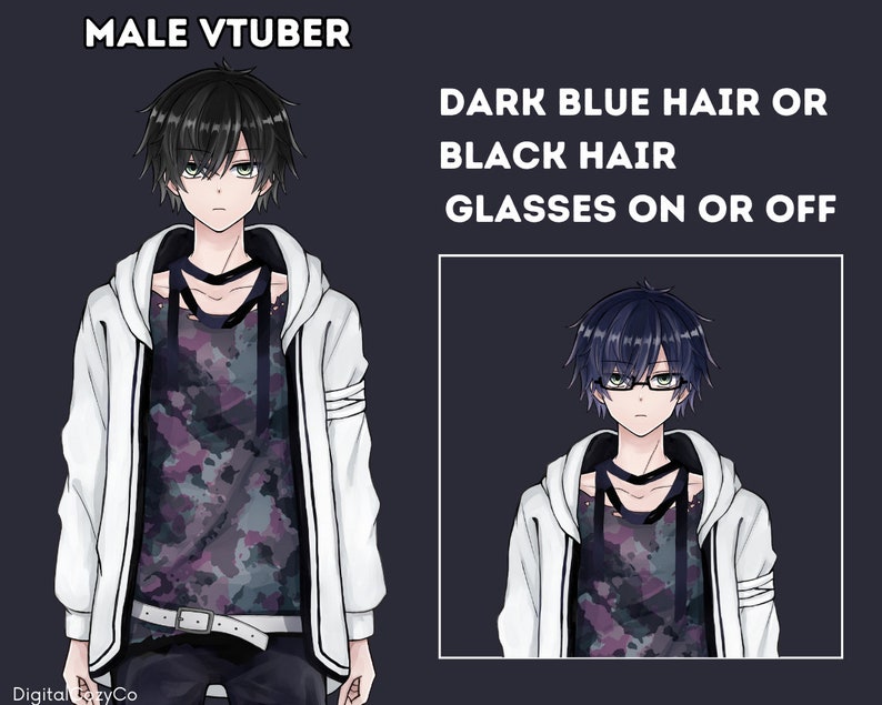 Male Vtuber Model ORIGINAL DATA PSD 8 Expressions - Etsy Male Vtuber Model ORIGINAL DATA PSD 8 Expressions - Etsy