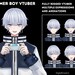 Male Vtuber Model ORIGINAL DATA PSD 8 Expressions, Glasses, Hair Color ...