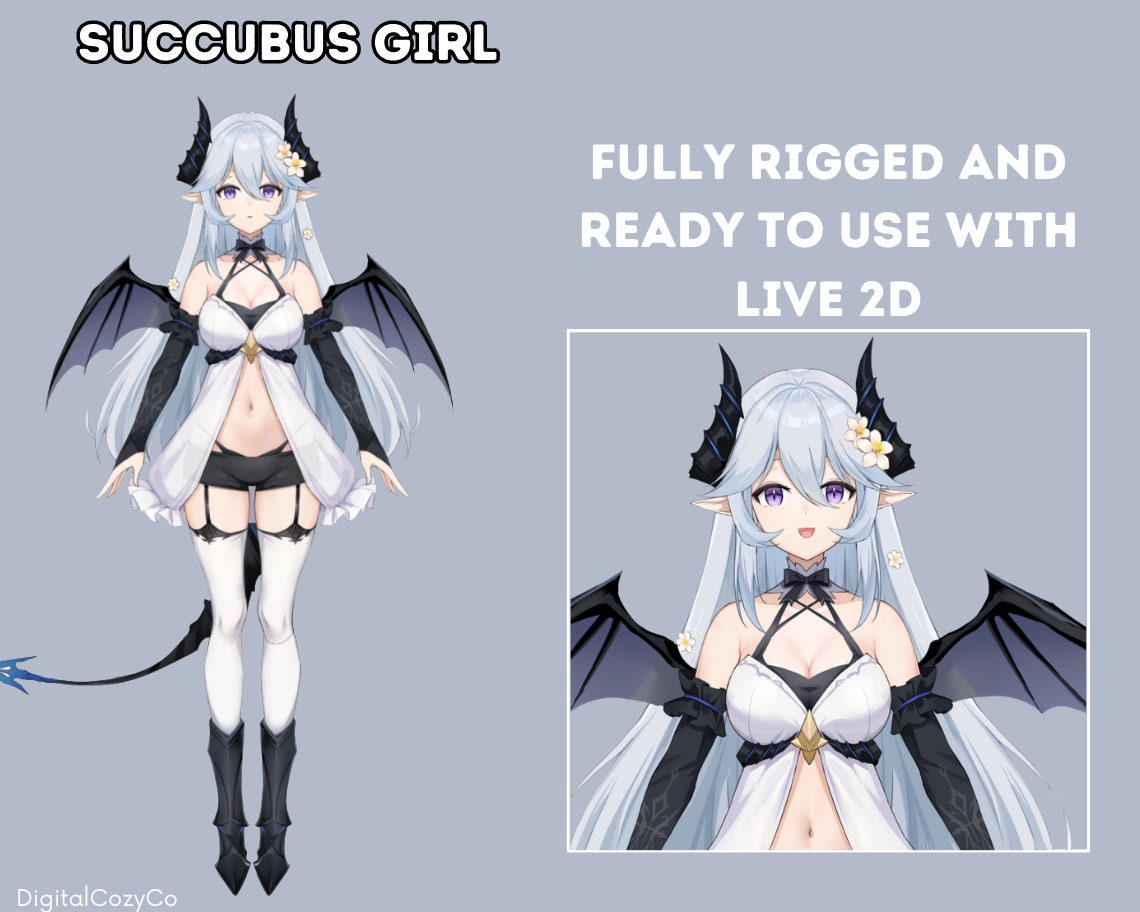 Succubus Vtuber Model Premade Vtuber Model Live2d Model - Etsy UK