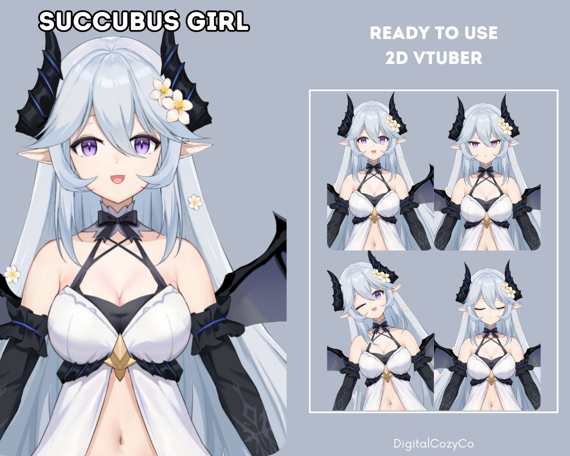 Succubus Vtuber Model Premade Vtuber Model Live2d Model - Etsy UK