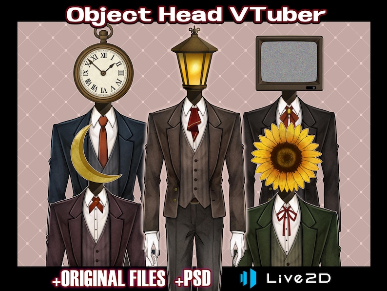 Object Head Vtuber Model [updated] | Premade Vtuber Model With ORIGINAL ...
