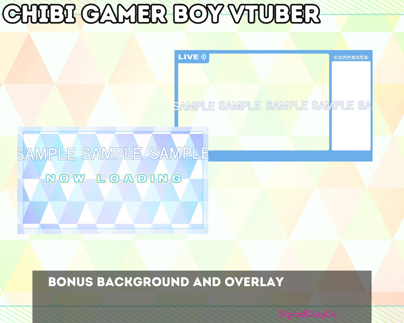 Customizable Half Body Chibi Vtuber Model | ORIGINAL DATA + PSD | 6 ...