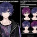 Male Vtuber Model ORIGINAL DATA PSD 8 Expressions, Glasses, Hair Color ...