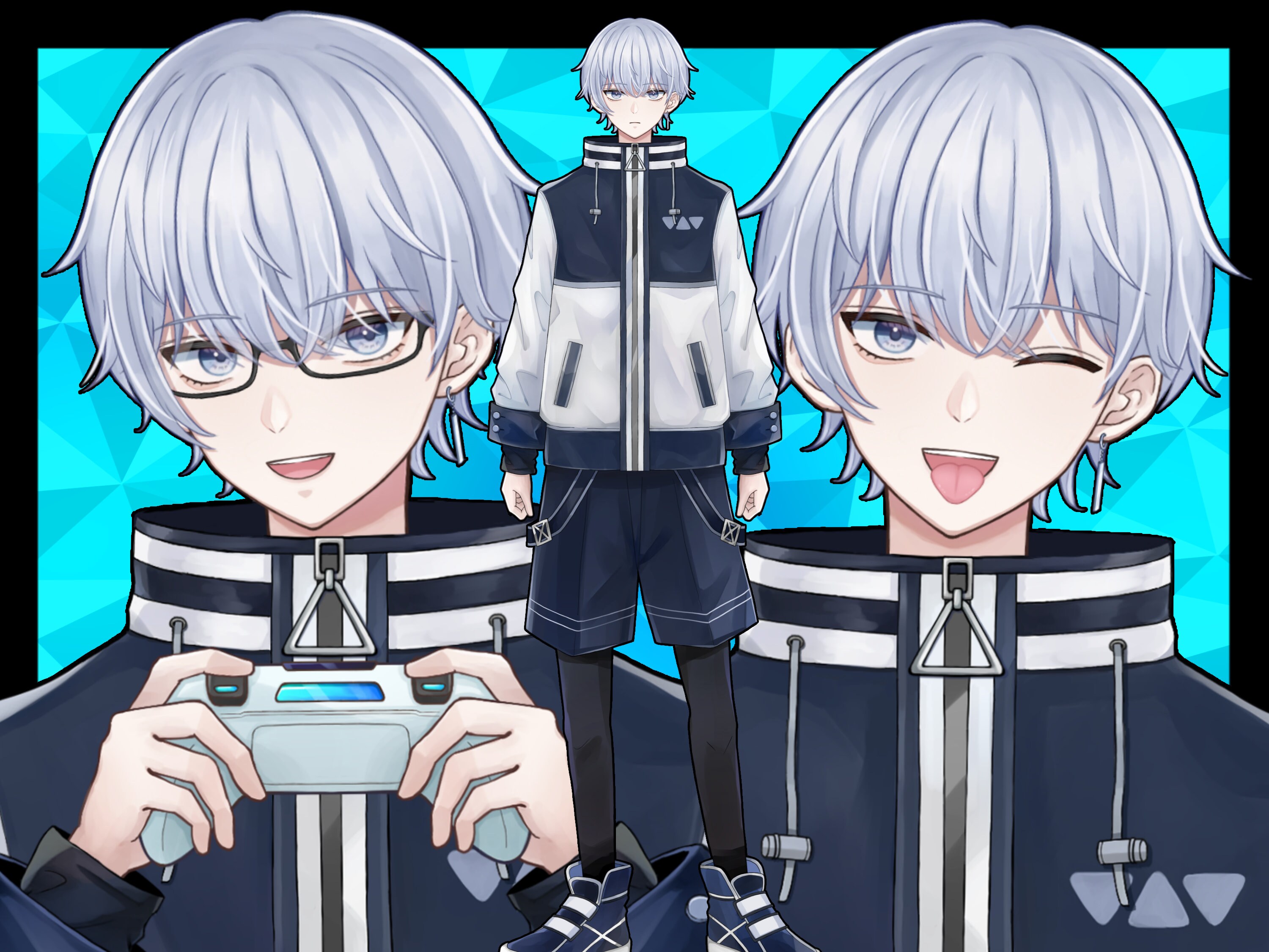 Gamer Boy Vtuber Model Ver.2 | Premade Live2d Model Boy Vtuber | Fully ...