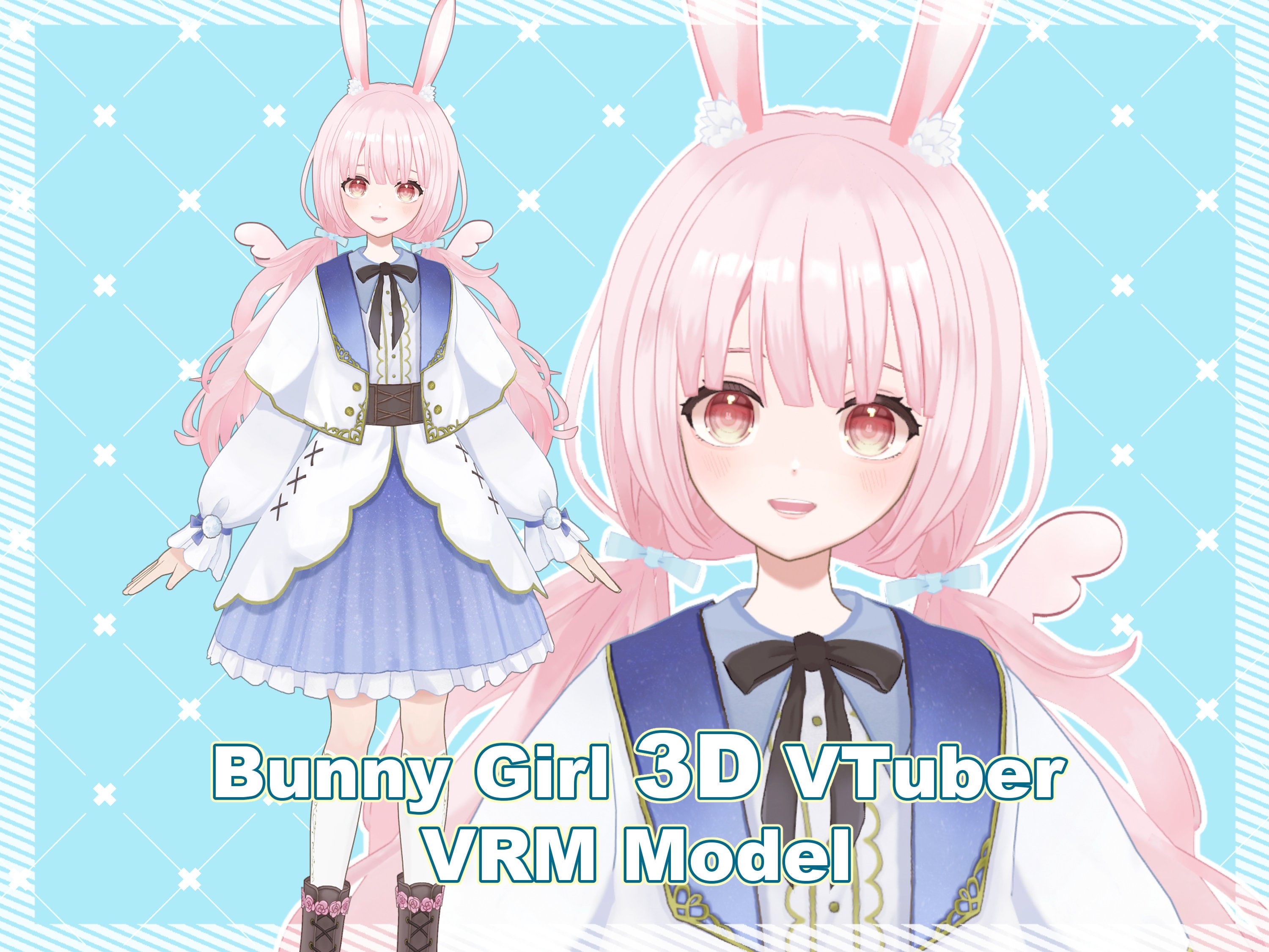 Bunny Girl 3D Vtuber Model Premade 3D Vtuber Model VRM 3D MODEL Fully Rigged Ready to Use - Etsy