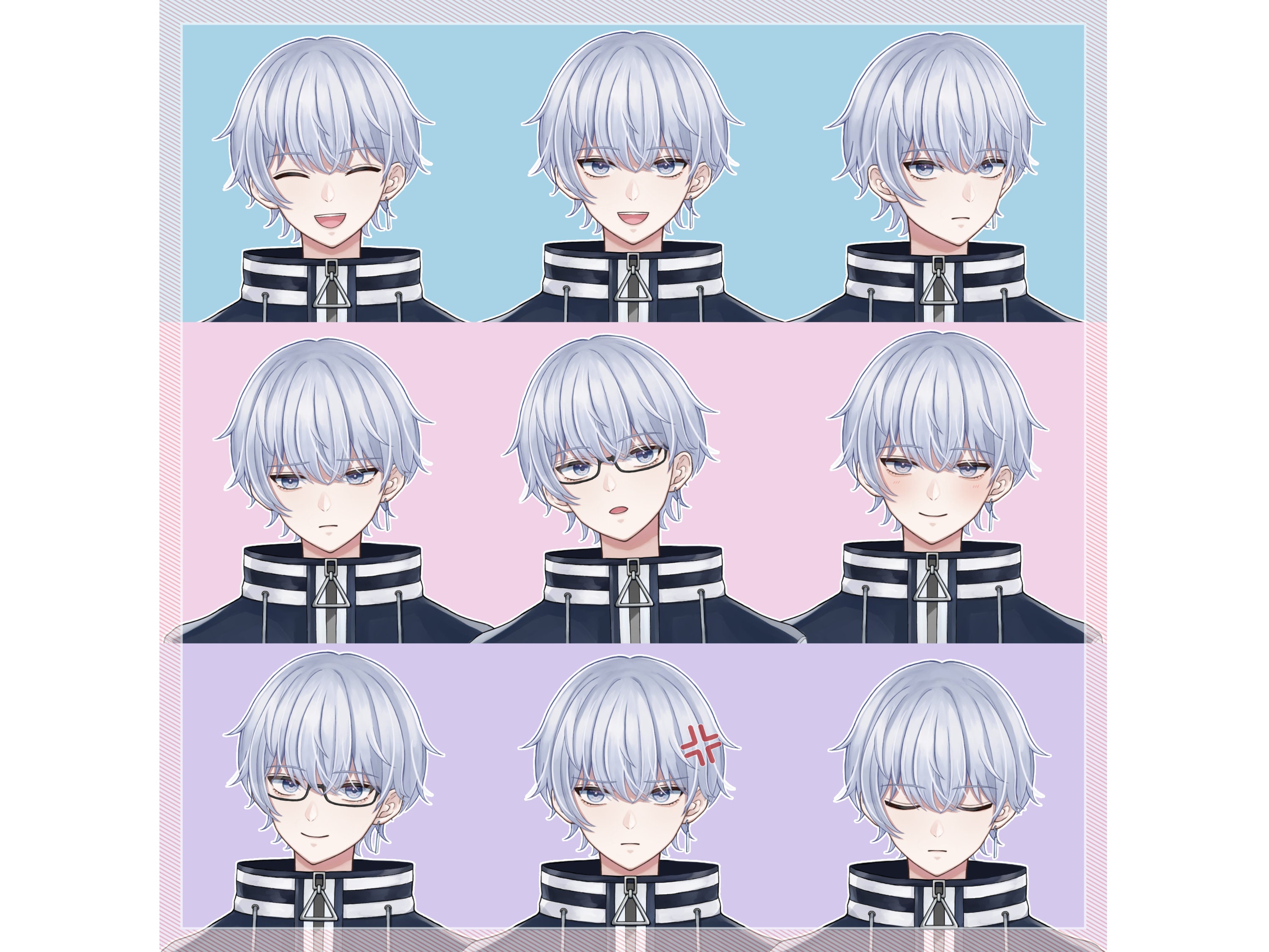 Gamer Boy Vtuber Model Ver.2 | Premade Live2d Model Boy Vtuber | Fully ...