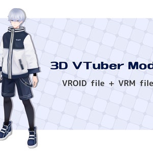 Gamer Boy Vtuber Model 3D | Vroid+vrm | Fully Rigged | Ready to Use - Etsy