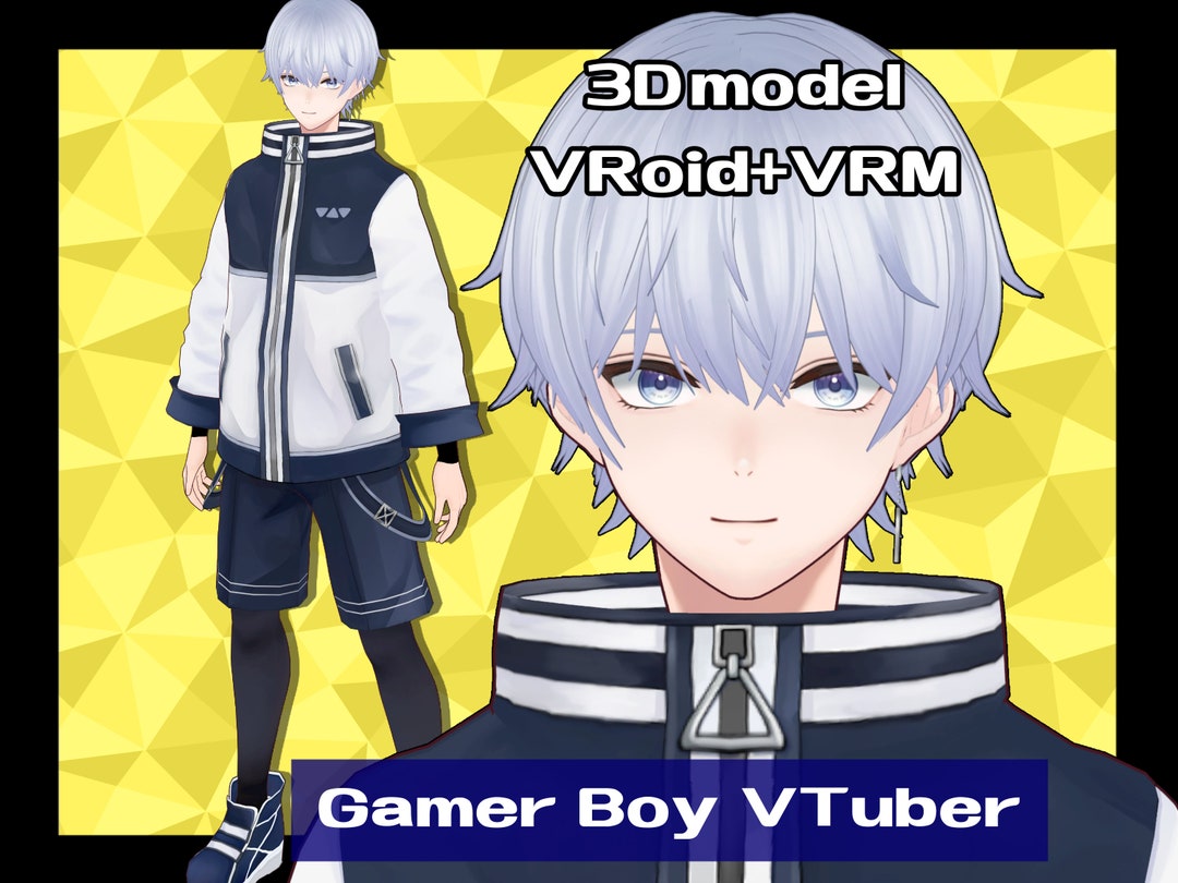 Gamer Boy Vtuber Model 3D | Vroid+vrm | Fully Rigged | Ready to Use - Etsy