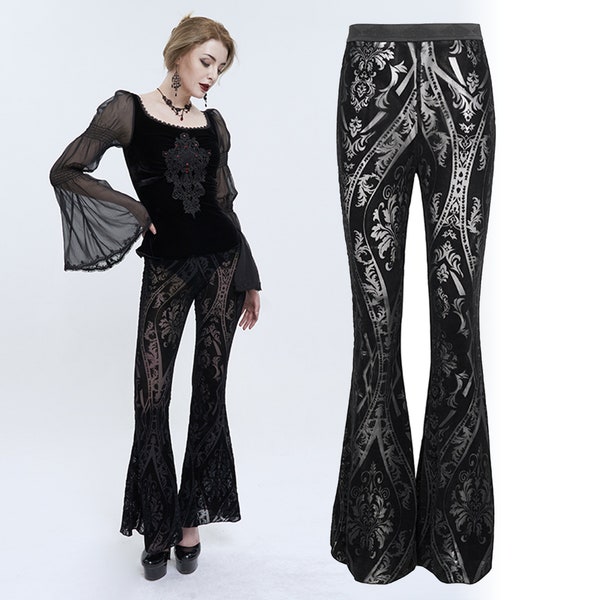Flare Gothic Pants - Etsy