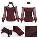 Gothic Strappy off Shoulder Halterneck Shirt,steampunk, Witch ...