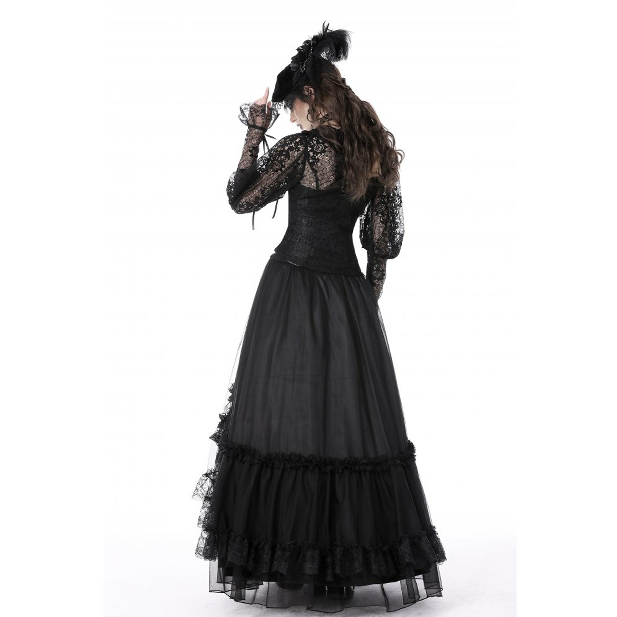 Gothic V-neck Blouse/lace Long Sleeve Blouse for Women - Etsy