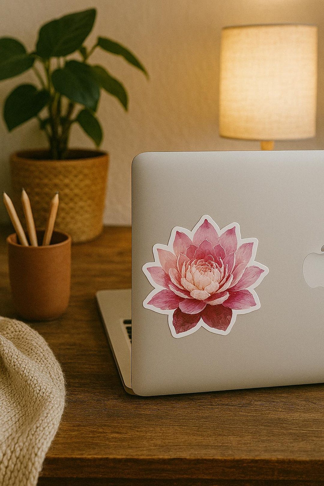 Lotus Flower Sticker | Cute Pink Flower | Pink Stickers | Lotus Flower ...