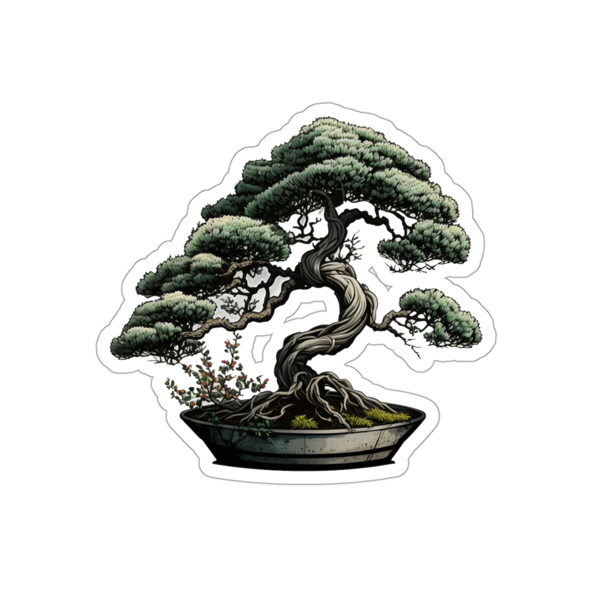 Bonsai - Die-cut Stickers 3x3 - Etsy