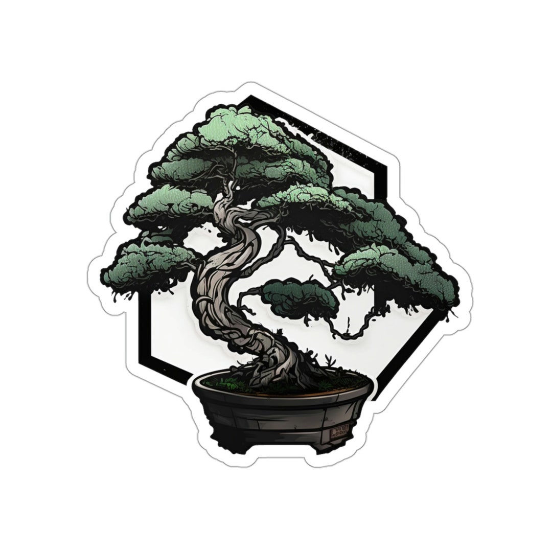 Bonsai - Die-cut Stickers 3x3 - Etsy