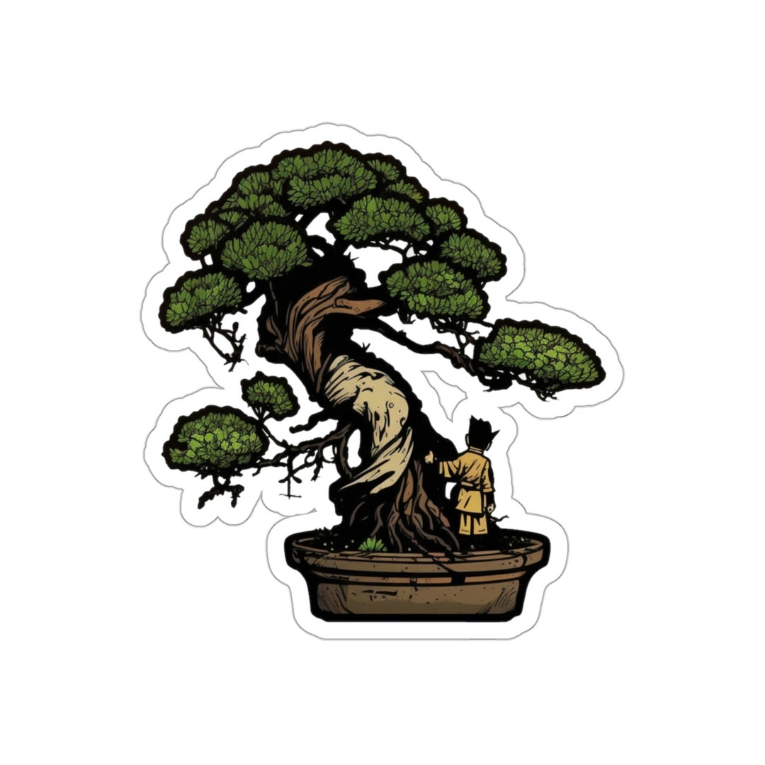 Bonsai - Die-cut Stickers 3x3 - Etsy