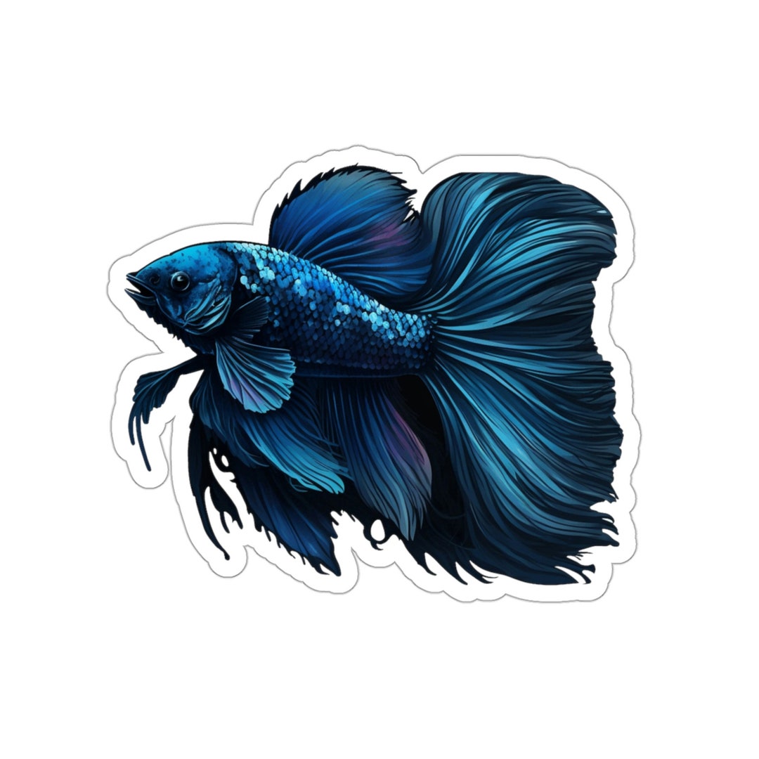 Exotic Betta Fish Vinyl Decal – Water-resistant Aquarium Sticker - Etsy