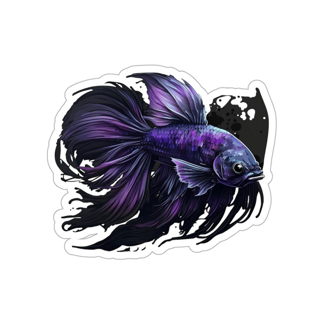 Exotic Betta Fish Vinyl Sticker – Aquatic Decor - Etsy