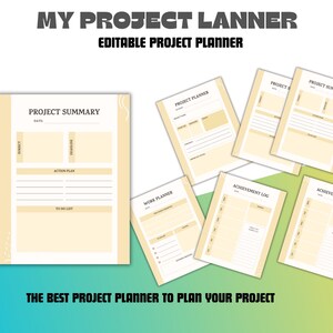 Project Planner Printable Productivity Planner Personal Project ...
