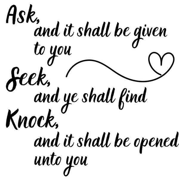 Matthew 7 7 - Etsy