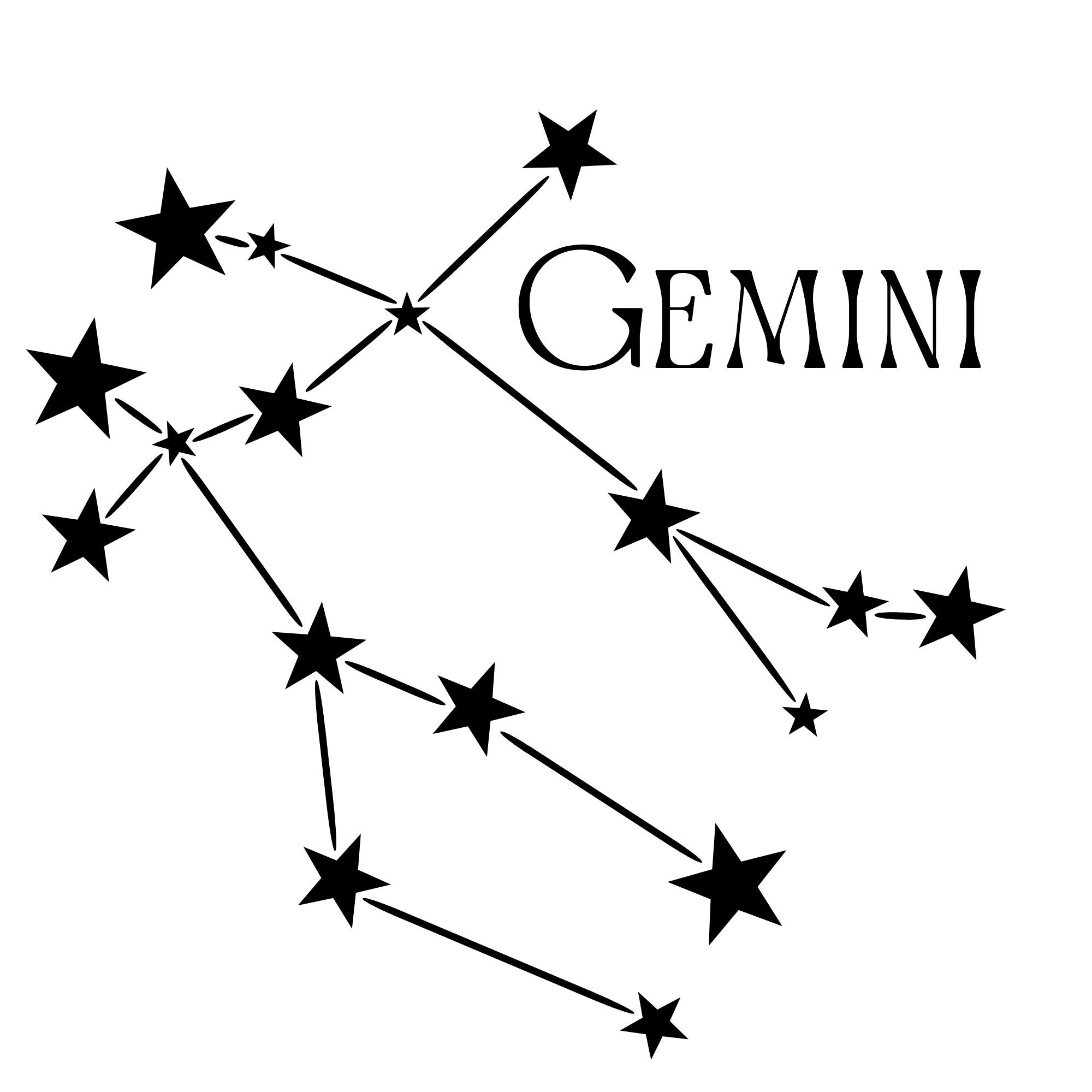 Labeled Gemini Constellation