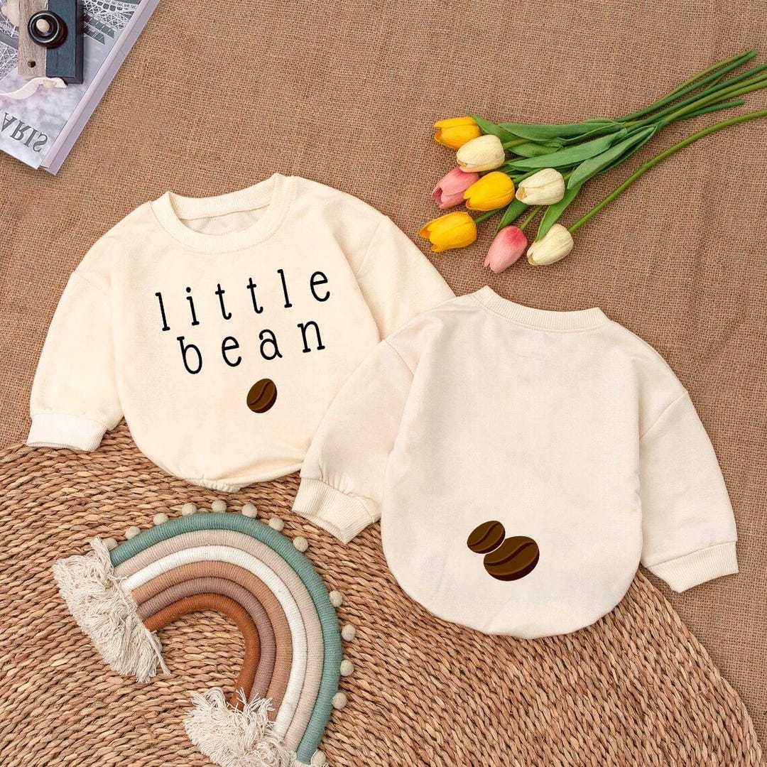 Little Bean Baby Clothes, Matching Baby Bodysuit, Little Coffee Baby ...