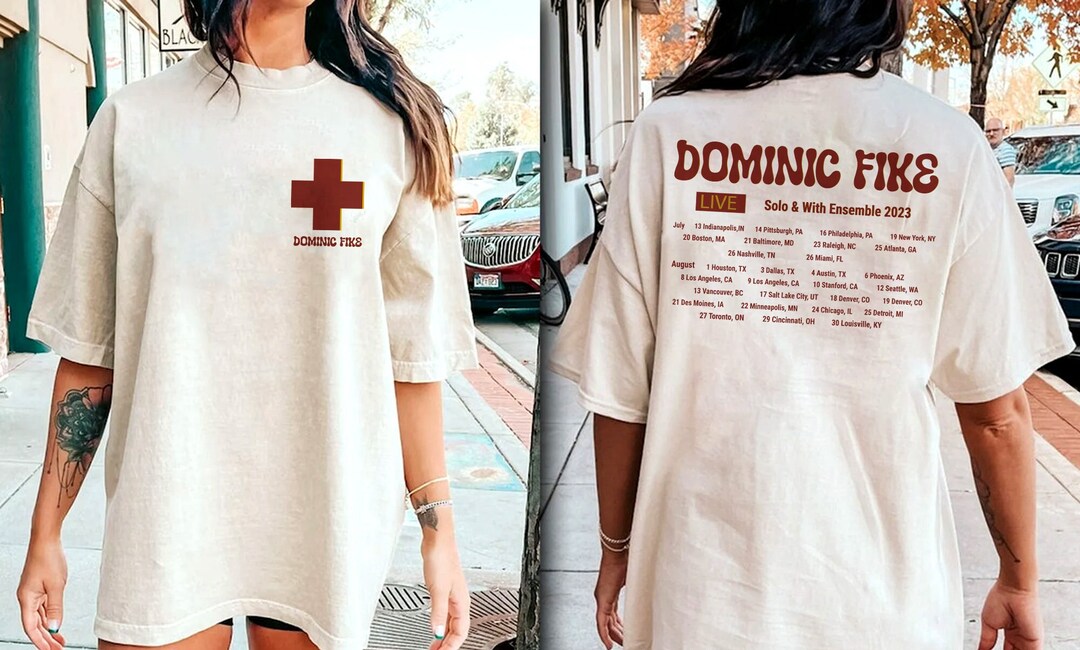 Dominic Tour 2023 T-shirt, Tracklist 2023 Domnic Fike Shirt, Fike ...