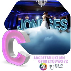 NEON MARQUEE Letters Digital LED Neon - Etsy