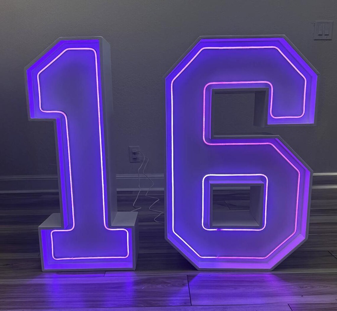 36" NEON MARQUEE Letters Digital LED Neon - Etsy