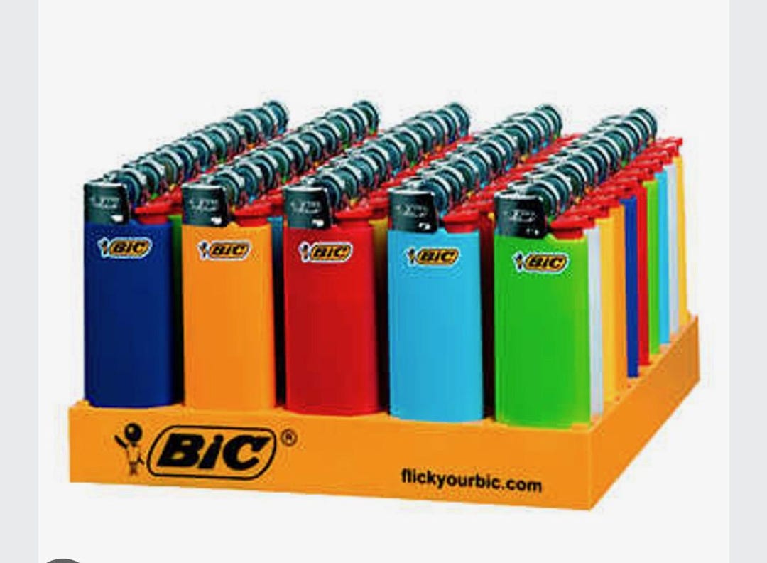 10 Pack Mini Bic Lighter Assorted Color - Etsy