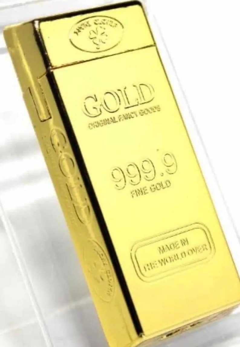 Gold Bar Single Flame Refillable Butane Torch Lighter - Etsy