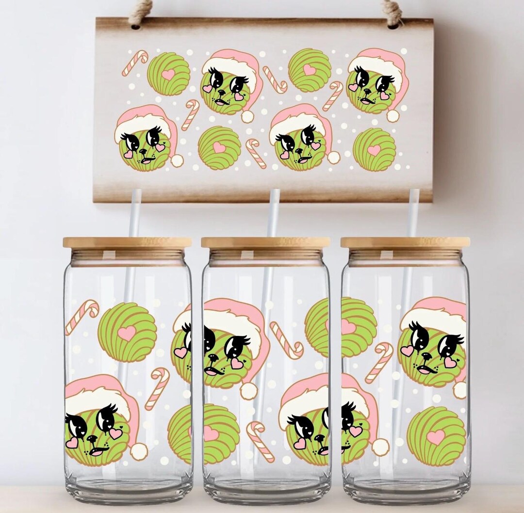 Green Conchas Uvdtf Cup Wrap 16 Oz - Etsy