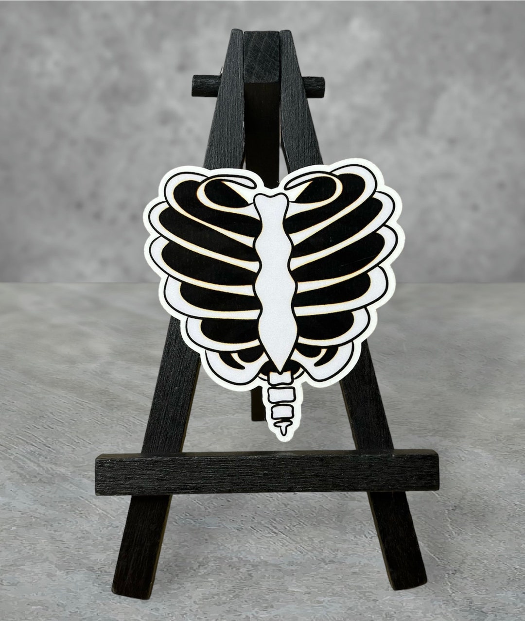 Custom Rib Cage Heart Stickers - Etsy