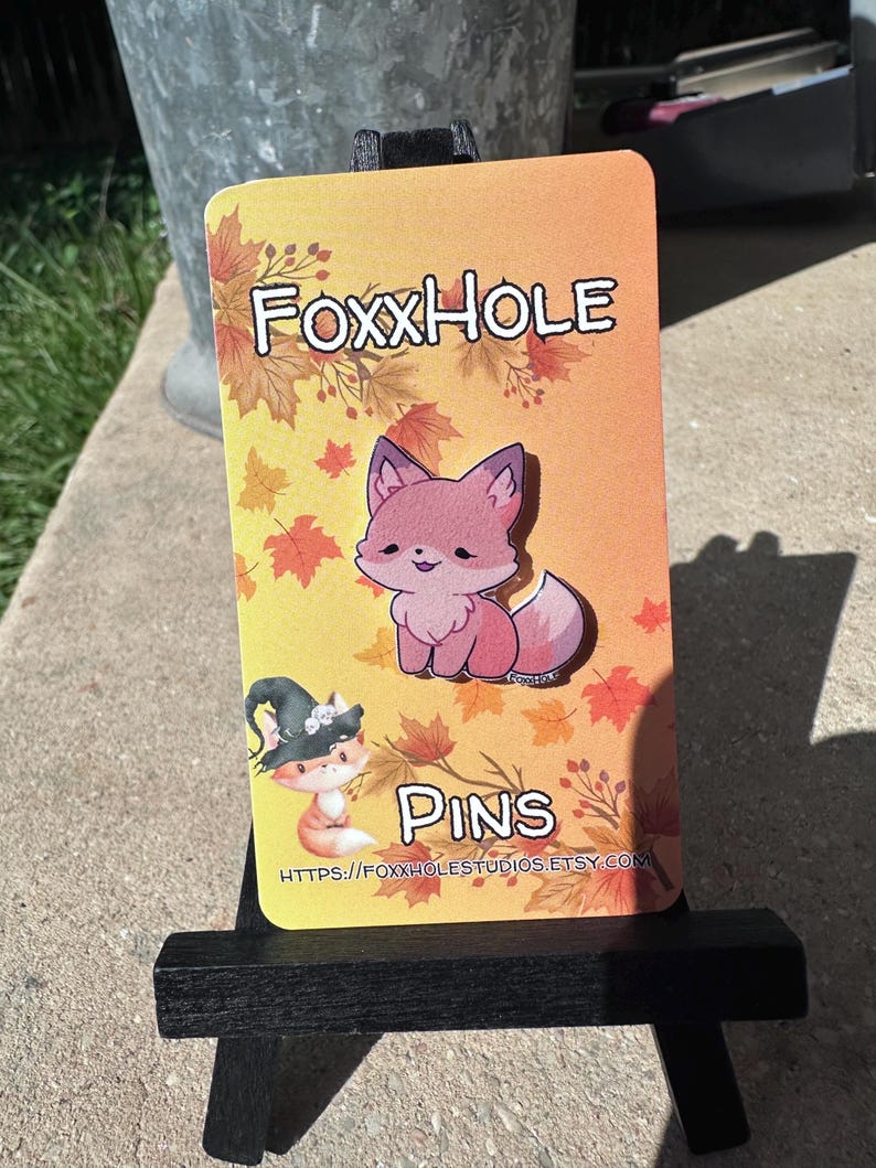 Cute Red Fox Shrink Plastic Pin - Etsy