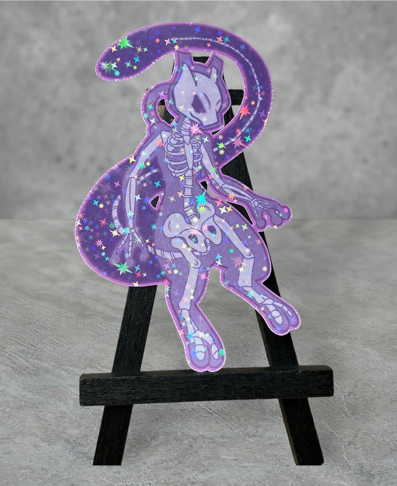 Custom Pokémon Shiny Mew and Mewtwo Sticker - Etsy