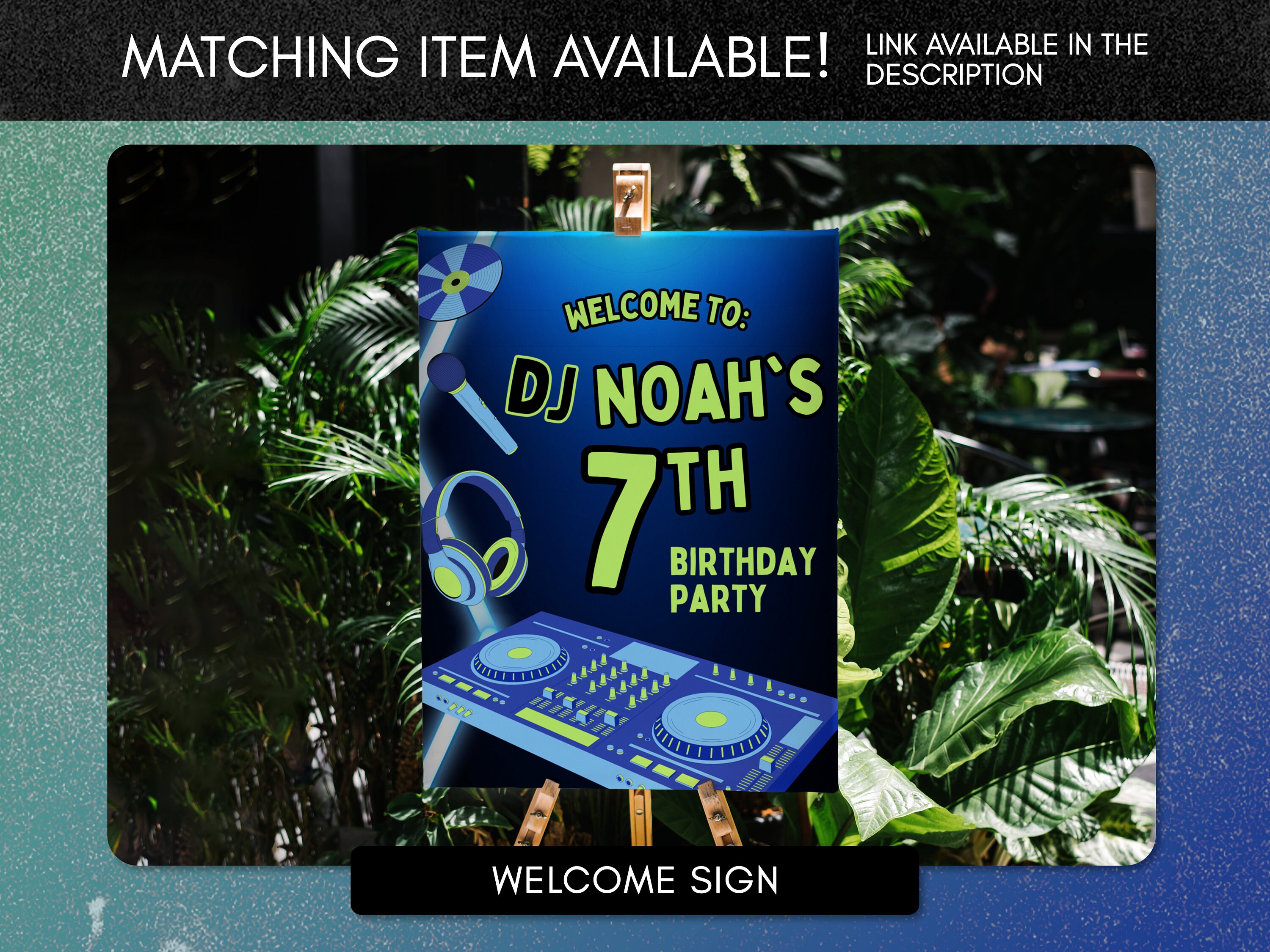 CUSTOM DJ Theme VIP Pass Ticket | Theme Boys Birthday Party Invitation ...