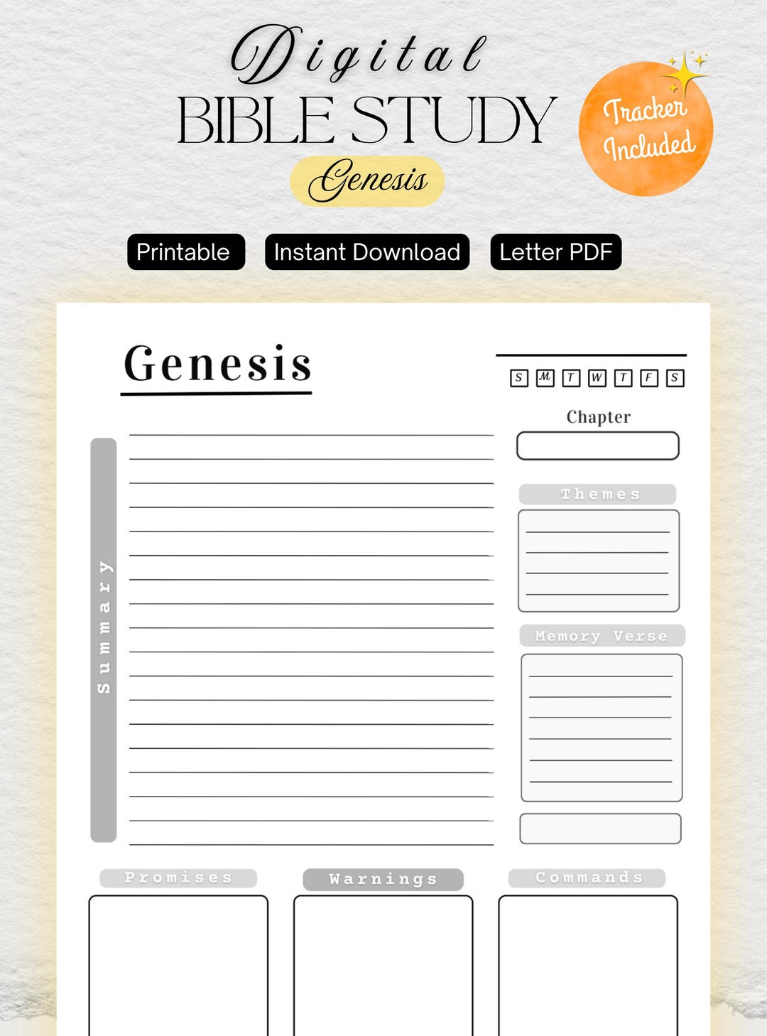 Digital Genesis Bible Study - Etsy