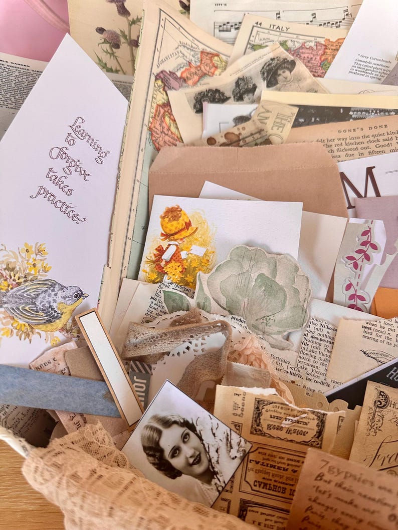 100+ Assorted Vintage Ephemera Lots for Junkjournaling/scrapbooking ...