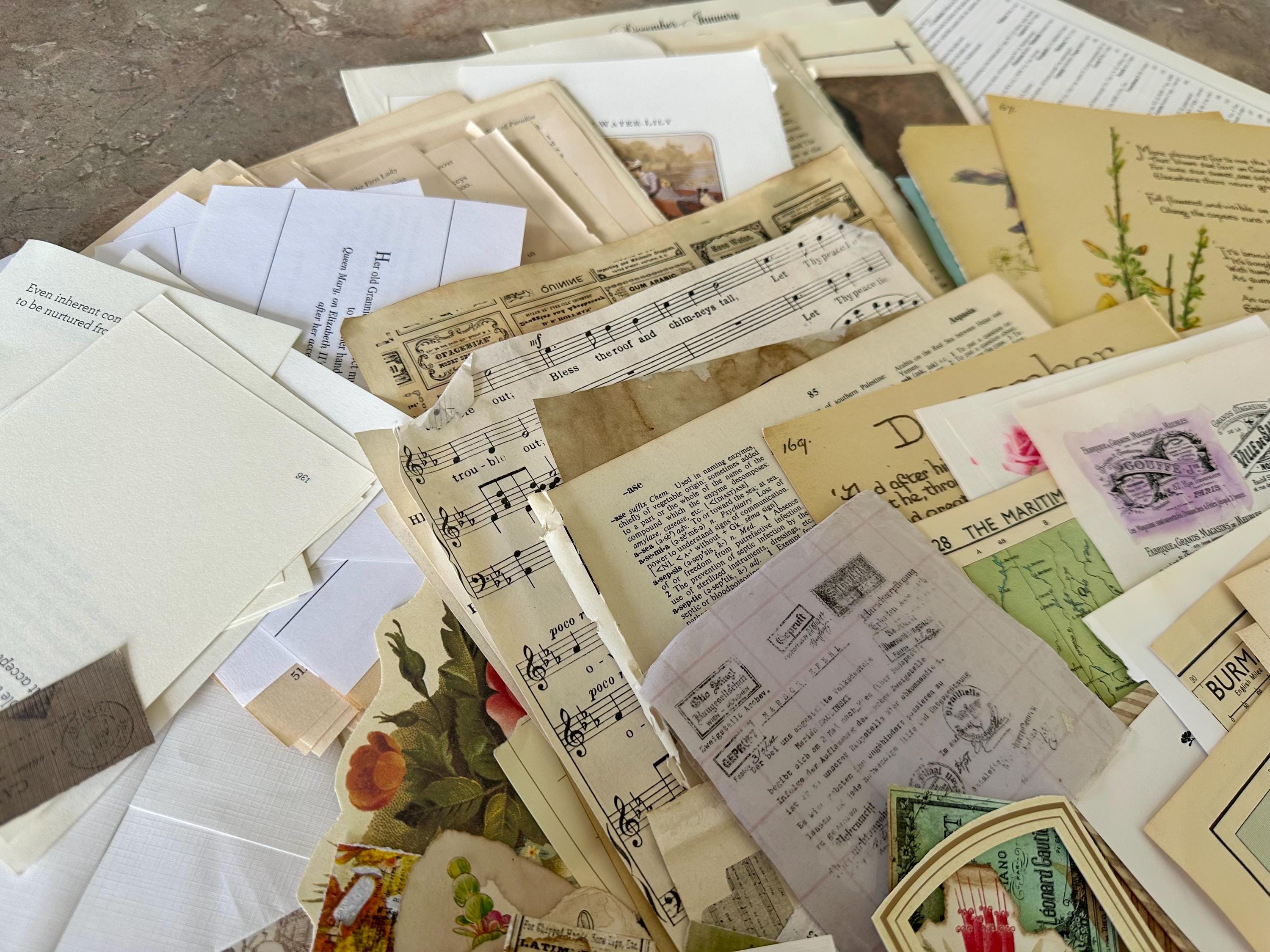 100+ Assorted Vintage Ephemera Lots for Junkjournaling/scrapbooking ...