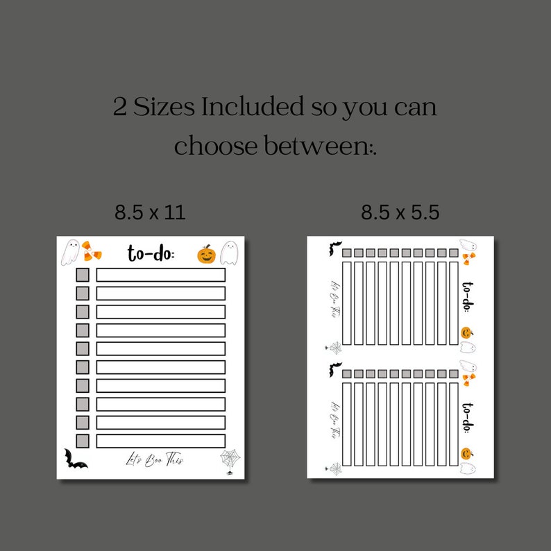 Spooky Halloween To-do List Printable Instant Download - Etsy